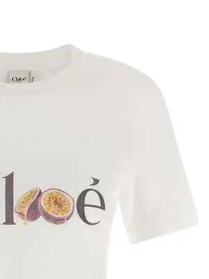 Chloé Printed Cotton T-shirt