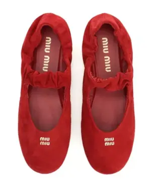Miu Miu Ballerine Camoscio