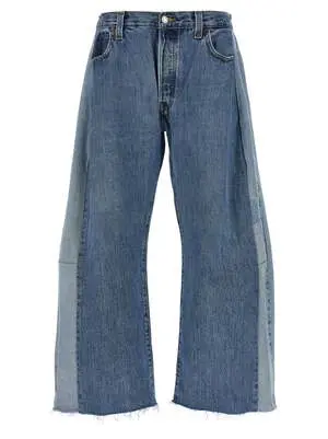 B Sides Raw Edge Hem Jeans For Women