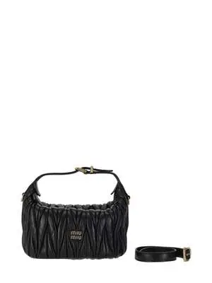 Miu Miu Matelassé Shoulder Bag - Nero