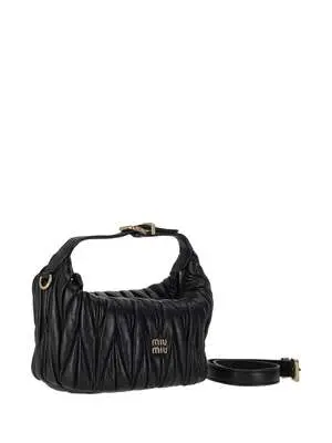 Miu Miu Matelassé Shoulder Bag - Nero