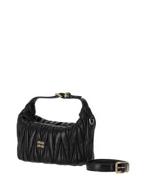 Miu Miu Matelassé Shoulder Bag - Nero