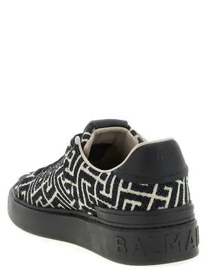 Balmain B-court Monogram Jacquard Sneakers