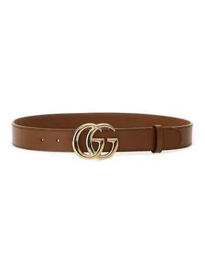 Gucci Gg Marmont Thin Belt - Buff
