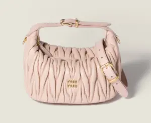 Miu Miu Matelassé Shoulder Bag - Cipria