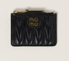 Miu Miu Matelassé Pouch - Nero