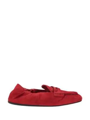 Miu Miu Suede Moccasins With Logo