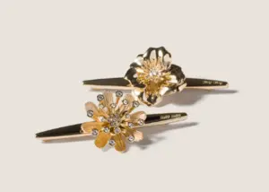 Miu Miu Crystal Bloom Hair Accessories