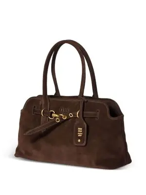 Miu Miu Suede Handbag - Moro