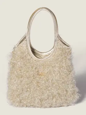 Miu Miu Borse Fur Lurex - Pirite