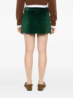 Miu Miu Corduroy Pleated Skirt