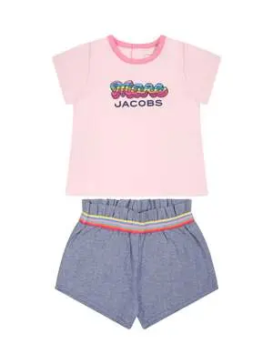 Marc Jacobs Logo T-shirt And Shorts Set