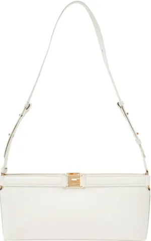 Elisabetta Franchi Naplak Effect Bag - Burro