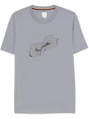 Paul Smith Label Print T Shirt