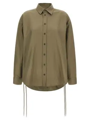 Balenciaga Lace-up Cotton Shirt - Green