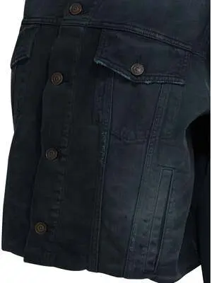 Balenciaga Denim Jacket With Worn Effect