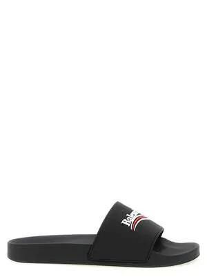 Balenciaga Pool Slides - Black