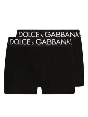 Dolce & Gabbana Pack Of Two Boxers - Black