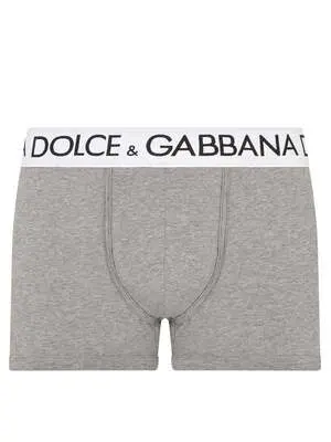 Dolce & Gabbana Regular Fit Boxer Shorts - Grey