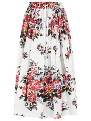 DOLCE & GABBANA Fiori Cotton Skirt