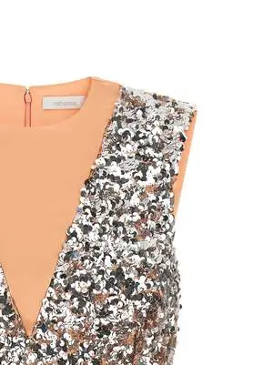 Rabanne Sequin Embellished Top - Pink