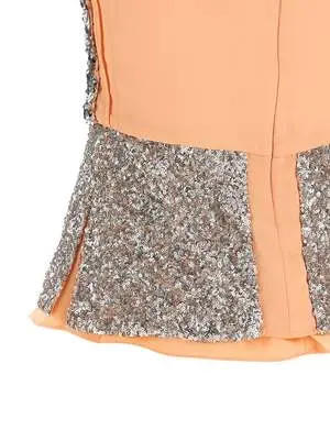 Rabanne Sequin Embellished Top - Pink