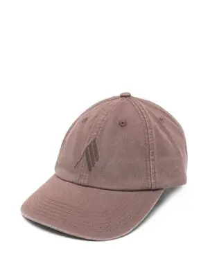 Attico Logo Cotton Baseball Cap - Purple