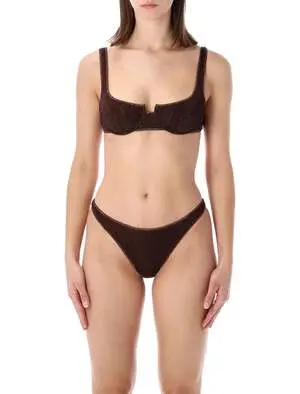 Oseree Lumière Balconette Bikini - Brown