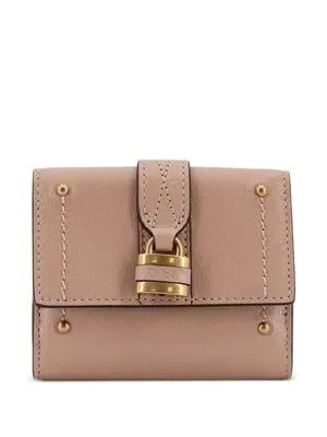 Chloé Paddington Leather Wallet - Pink