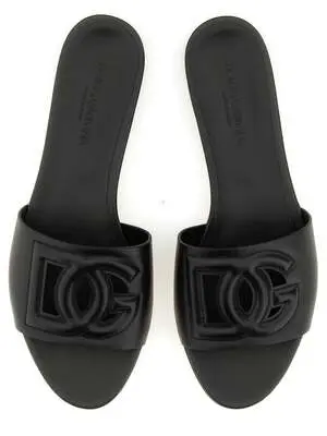 Dolce & Gabbana Logo Slide Sandals
