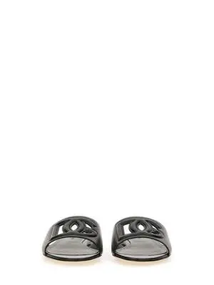 Dolce & Gabbana Logo Slide Sandals
