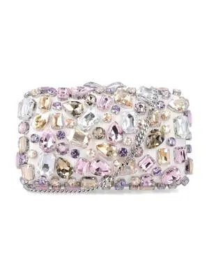 SELF-PORTRAIT Crystal Embellished Clutch