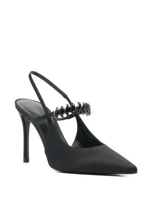 E.ARMANI EXCLUSIVE PRE Silk Satin Slingback Pumps