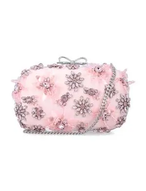 SELF-PORTRAIT Floral Crystal Clutch