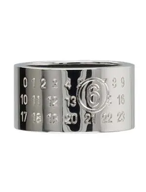 MAISON MARGIELA Numeric Band Ring - Silver