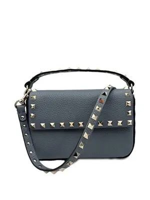 Valentino Garavani Rockstud Leather Mini Bag - Grey