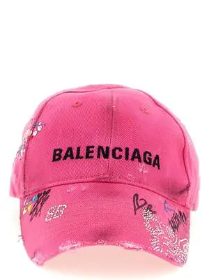 Balenciaga Upcycled Cap - Fuchsia