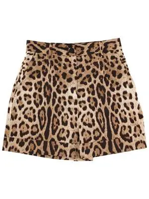 Dolce & Gabbana Animal Print Shorts For Women