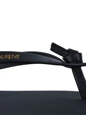 Saint Laurent Leather Flip Flops