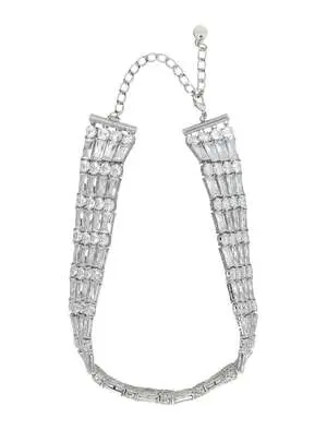 SELF-PORTRAIT Crystal Choker - Silver