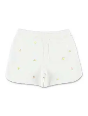 Bonpoint Organic Cotton Embroidered Sweatshorts