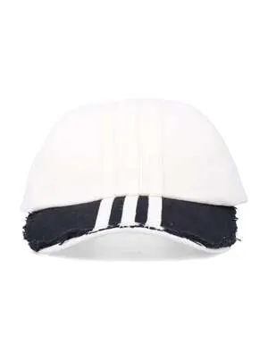 Y3 Stripes Baseball Cap - Bianco