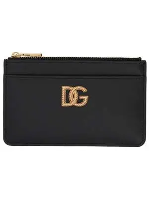 Dolce & Gabbana Leather Card Holder - Black
