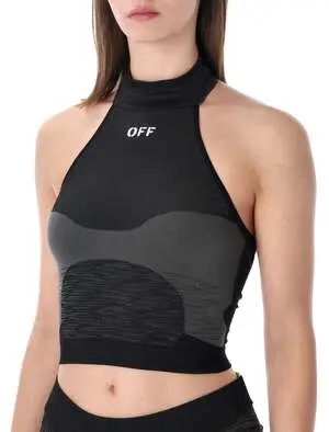 Off White Halter Top