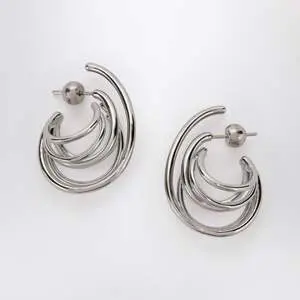 PANCONESI Circular Earrings - Metal
