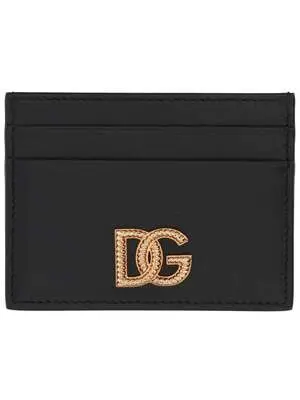 Dolce & Gabbana Leather Card Holder - Black
