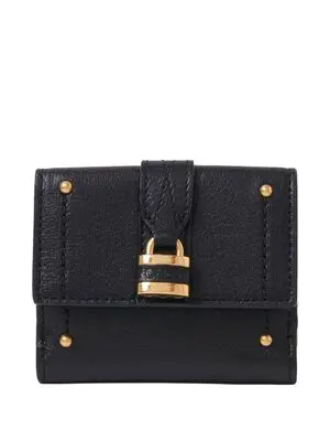 Chloé Paddington Leather Wallet - Black