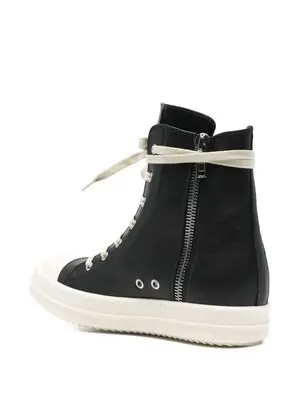 Rick Owens Leather High-top Sneakers