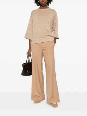 Fabiana Filippi Wool Blend Sweater - Beige
