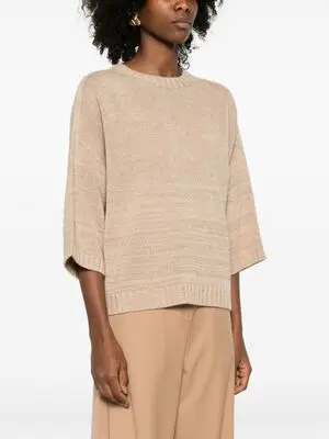 Fabiana Filippi Wool Blend Sweater - Beige